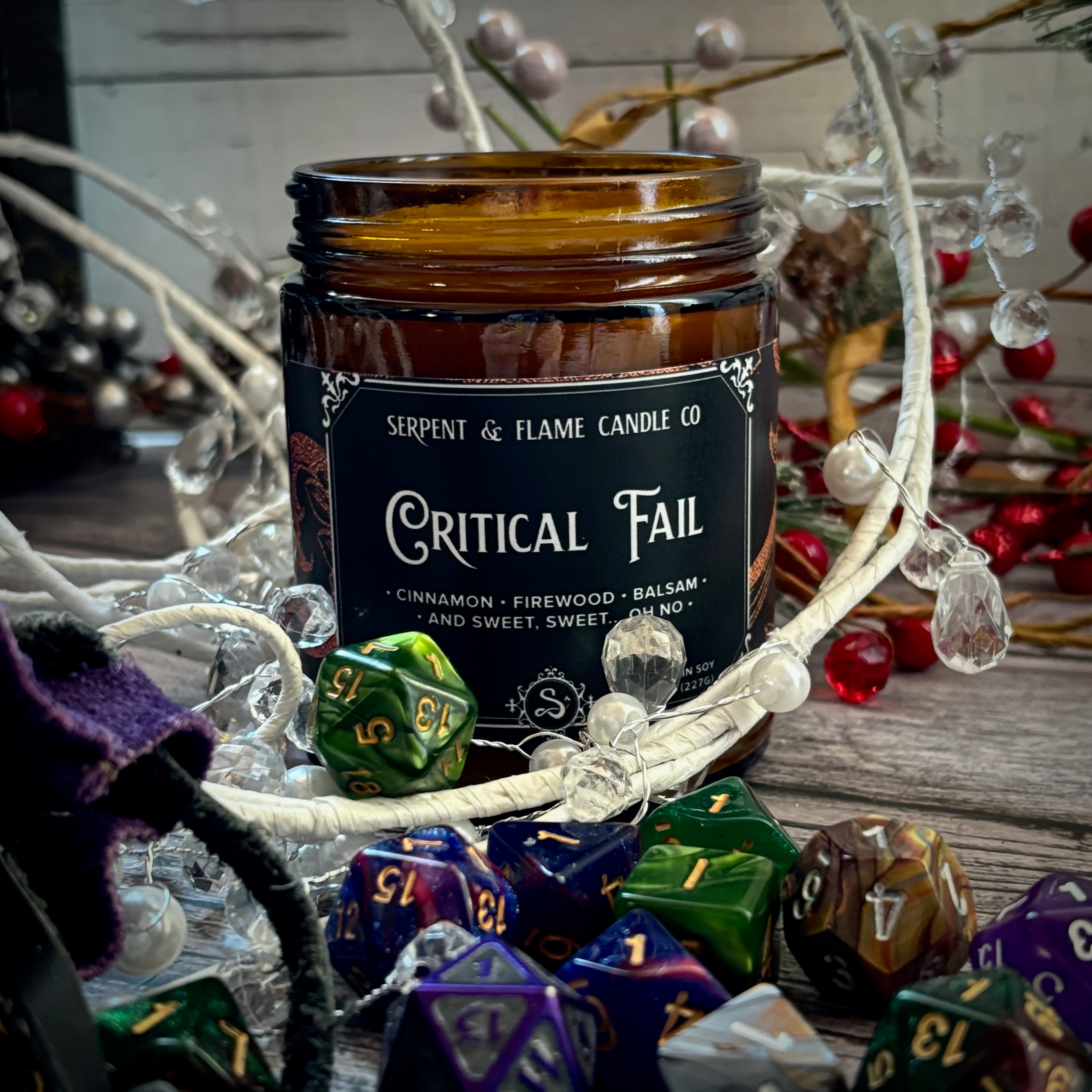 Critical Fail, Firewood – Serpent & Flame Candle Co