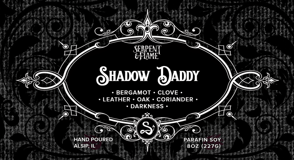 Shadow Daddy, Bergamot Clove Leather – Serpent & Flame Candle Co