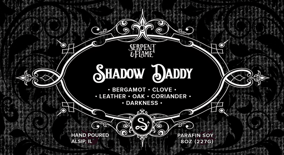 Shadow Daddy, Bergamot Clove Leather – Serpent & Flame Candle Co